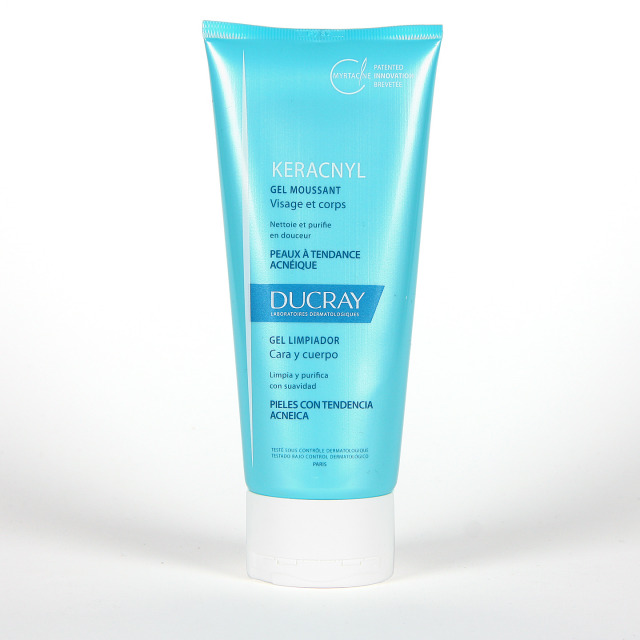 Ducray Keracnyl Gel Limpiador 200 ml | Farmacia Jiménez