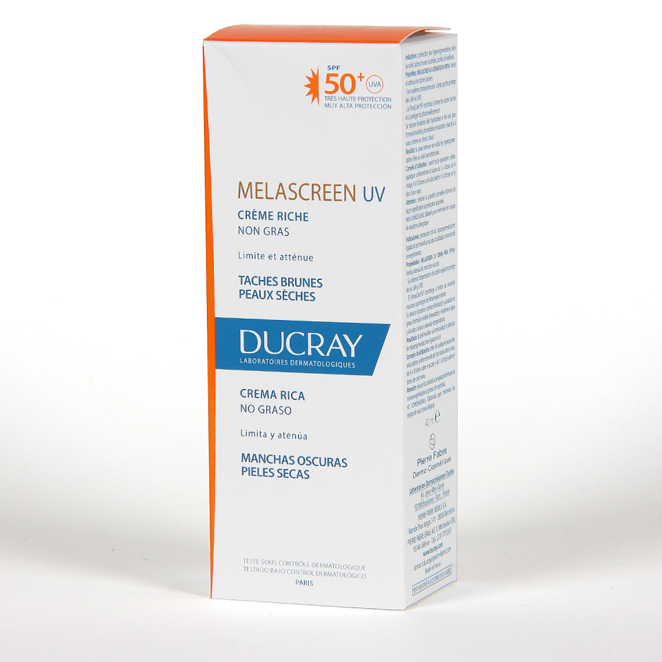 Ducray Melascreen UV Cerma Rica SPF50+ 40 ml | Farmacia Jiménez