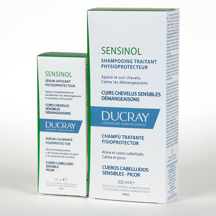 Ducray Sensinol PACK Champú 200ml con Sensinol Serum al 50% de ...