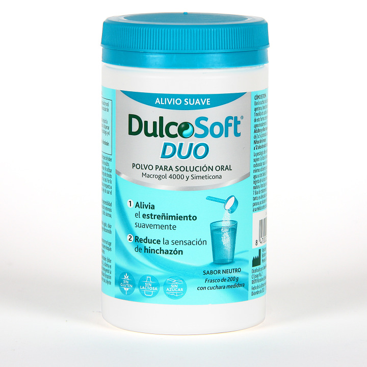 DulcoSoft DUO Estreñimiento y Gases Polvo 200 g | Farmacia Jiménez