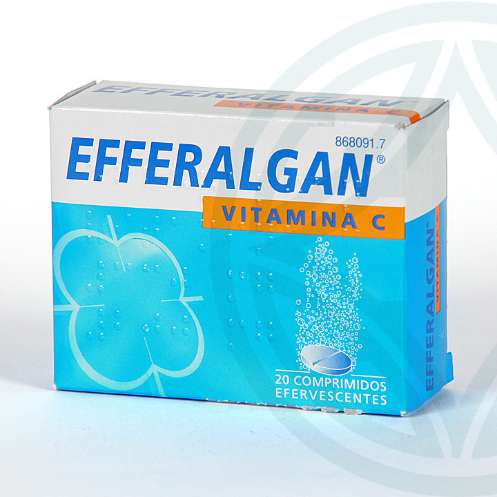 Efferalgan Vitamina C 20 comprimidos efervescentes | Paracetamol ...