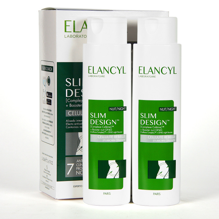 Elancyl Klorane Slim Desing Anticelulítico Noche 2x200ml Pack Duplo ...