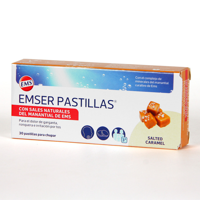 Emser Pastillas para chupar sabor caramelo 30 unidades | Farmacia Jiménez