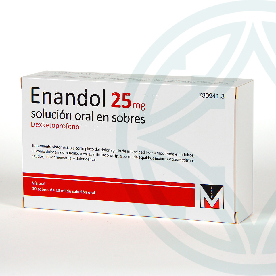 Enandol 25mg 10 sobres solución oral 10 ml | Farmacia Jiménez