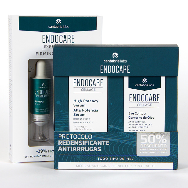 Endocare PACK Cellage Alta Potencia Serum con Cellage contorno al 50% y Expert Drops Firming de ...
