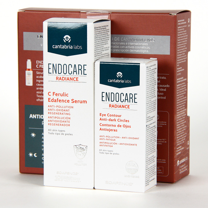Endocare PACK Radiance C Ferulic Edafence Serum con Radiance contorno ...