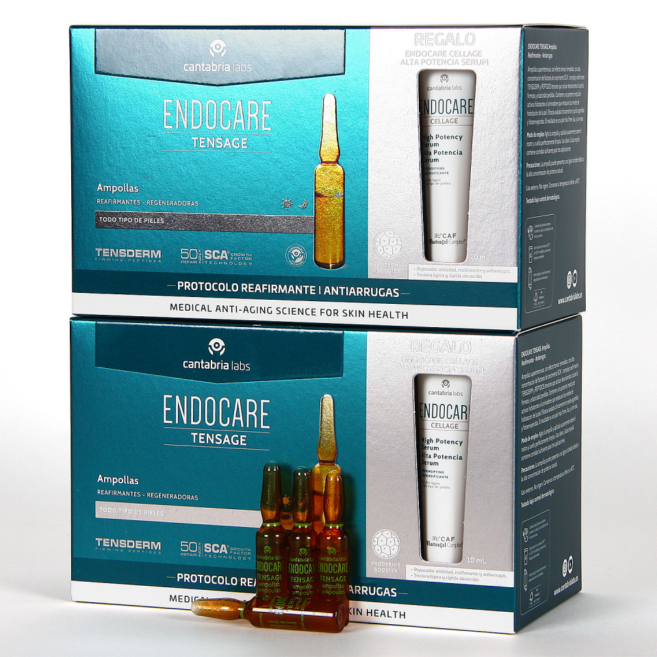 Endocare Tensage Ampollas PACK Duplo 30% Descuento 2x20 Ampollas ...