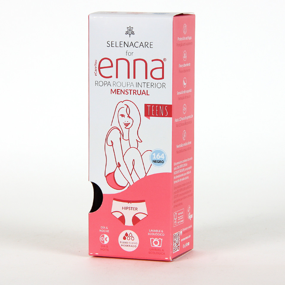 Enna Braga Menstrual Adolescente Talla 164 Negra | Farmacia Jiménez