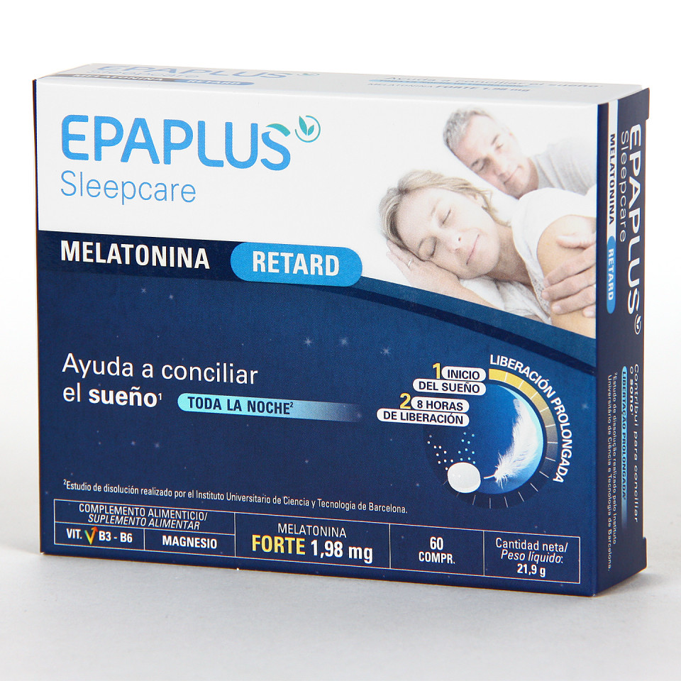 Epaplus Sleepcare Melatonina con Triptófano Direct 60 comprimidos ...