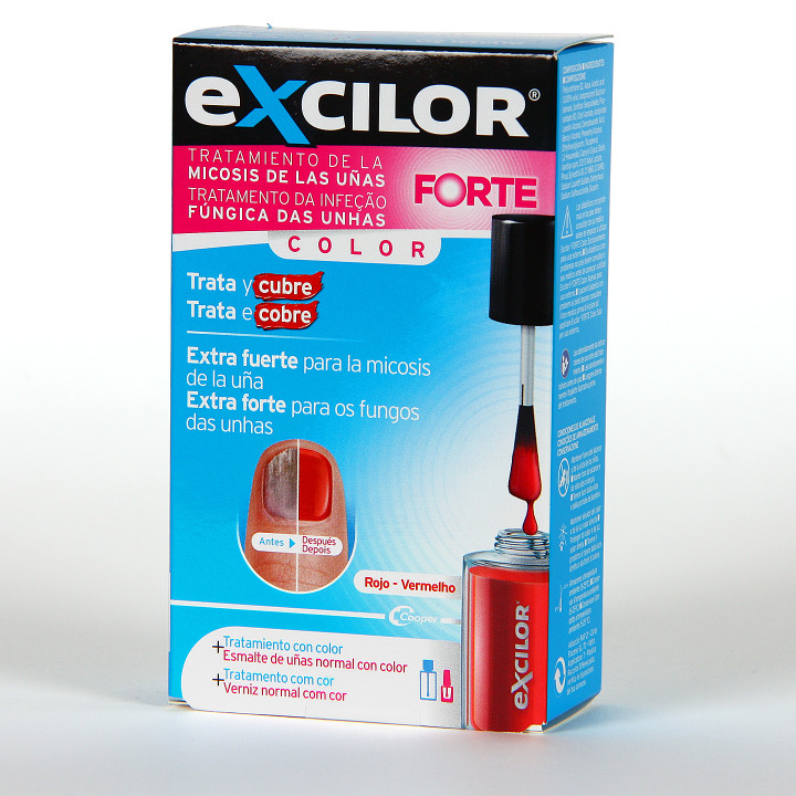 Excilor Forte Color Red Tratamiento Micosis Uñas con Color 30+8 ml ...