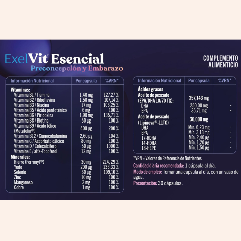 Exelvit Esencial 30 Comprimidos | Farmacia Jiménez
