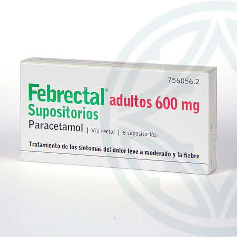 Febrectal Adultos 6 supositorios | Paracetamol | Farmacia Jiménez