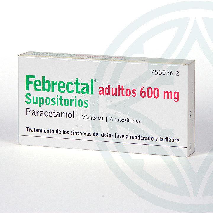 Febrectal Adultos 6 supositorios | Paracetamol | Farmacia Jiménez
