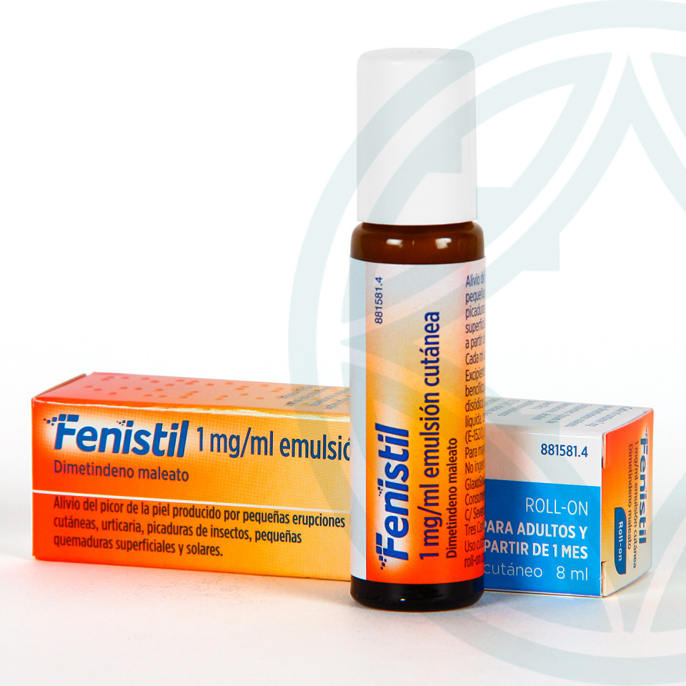 Fenistil emulsión tópica roll-on 8 ml | Antihistamínico tópico ...
