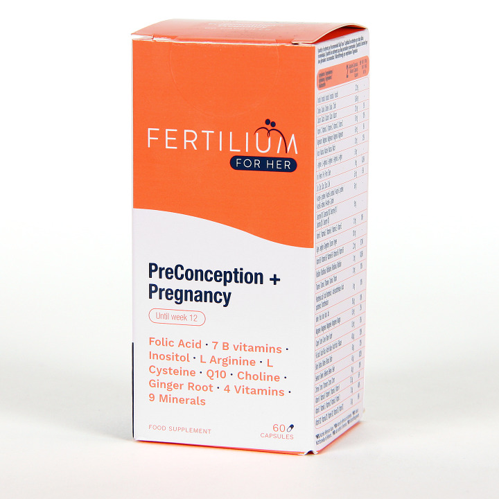 Fertilium For Her Preconcepción y Embarazo 60 cápsulas | Farmacia Jiménez