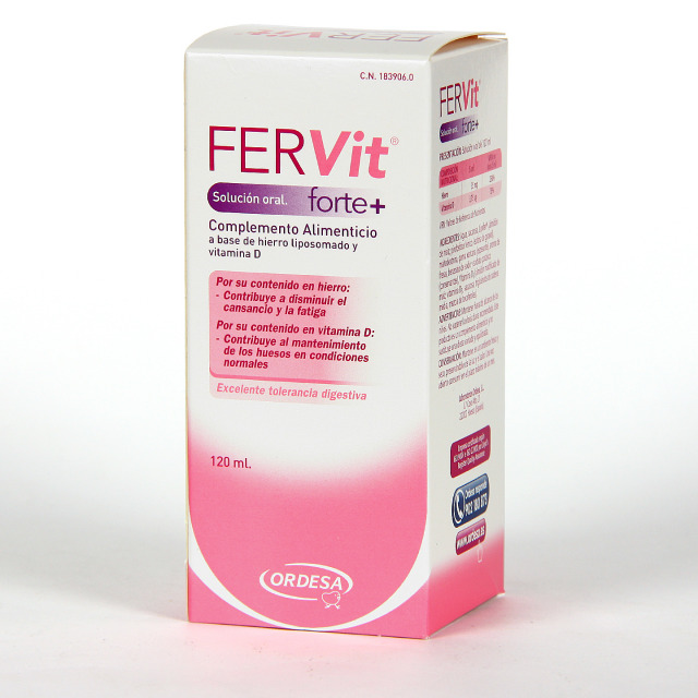 Fervit Ordesa Forte Solución oral 120 ml | Farmacia Jiménez