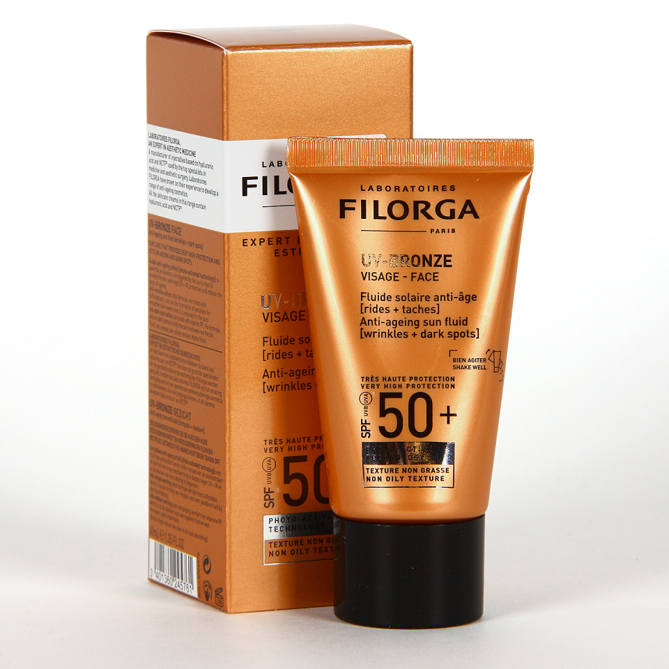 Filorga UV-Bronze Face fluido solar antiedad SPF50+ 40 ml | Farmacia ...