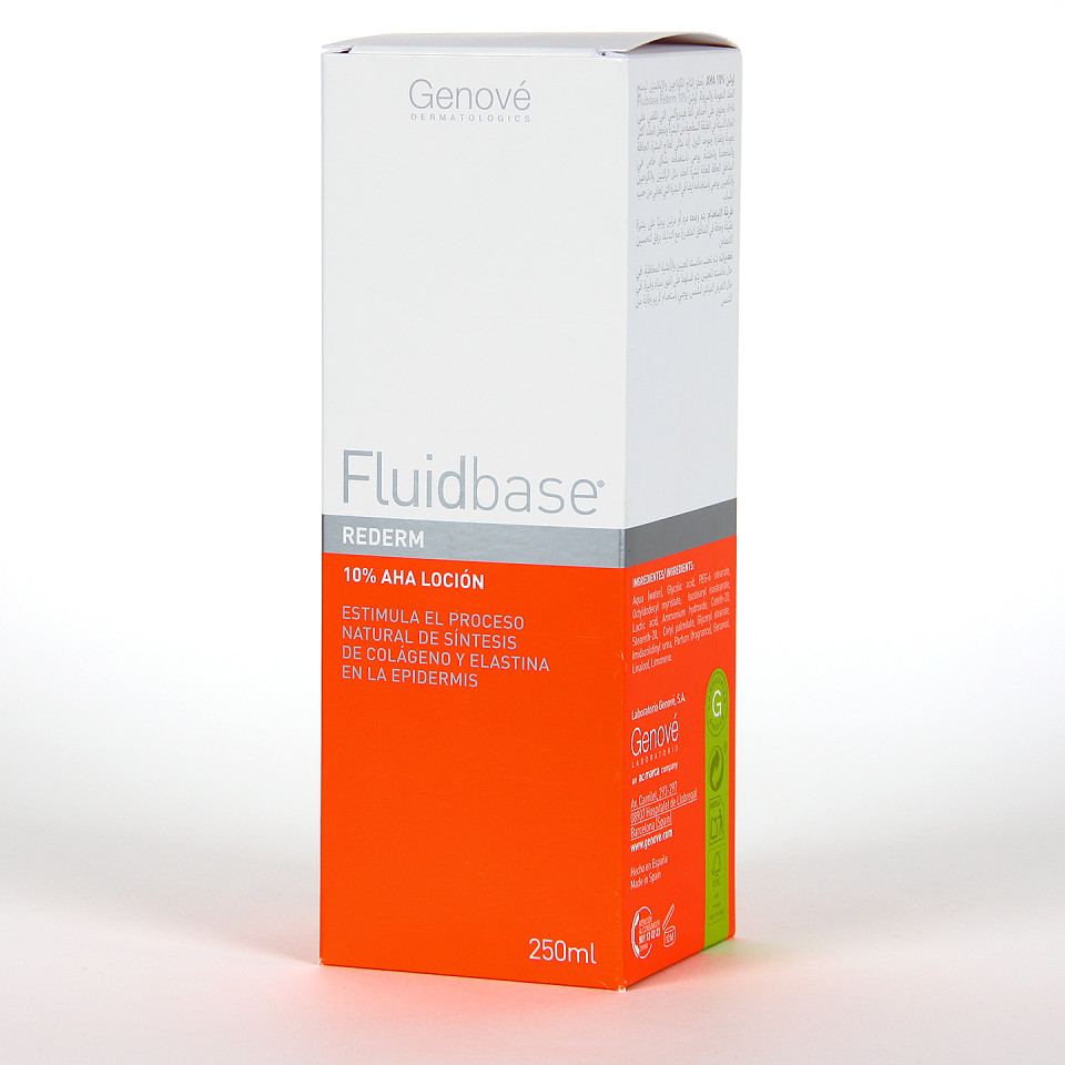 Genove Fluidbase Rederm 10% AHA Loción 250ml | Farmacia Jiménez
