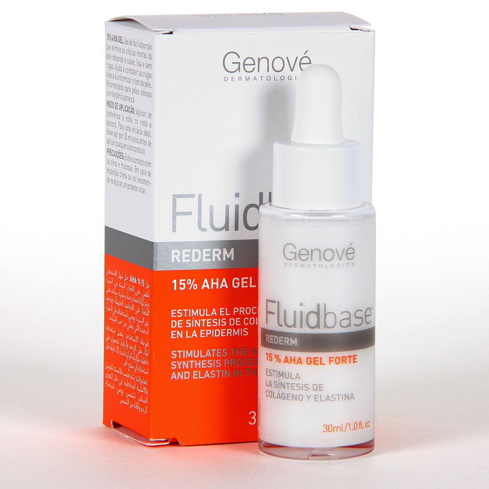Genove Fluidbase Rederm 15% AHA Gel Forte 30ml | Farmacia Jiménez