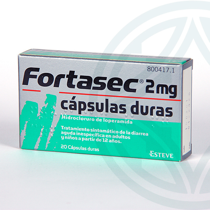 Fortasec 2 mg 20 cápsulas duras | Johnson & Johnson | Farmacia Jiménez