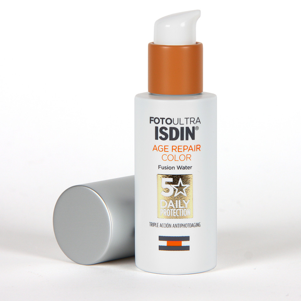 FotoUltra Isdin Age Repair Color Fusion Water SPF50 50 ml | Farmacia ...