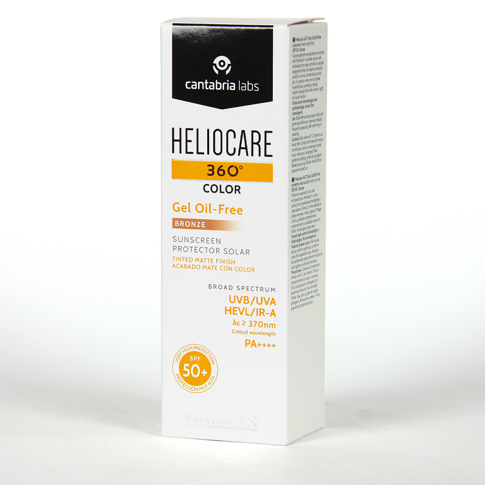 Heliocare 360 Color Gel oil free SPF 50+ Bronze 50 ml | Farmacia Jiménez