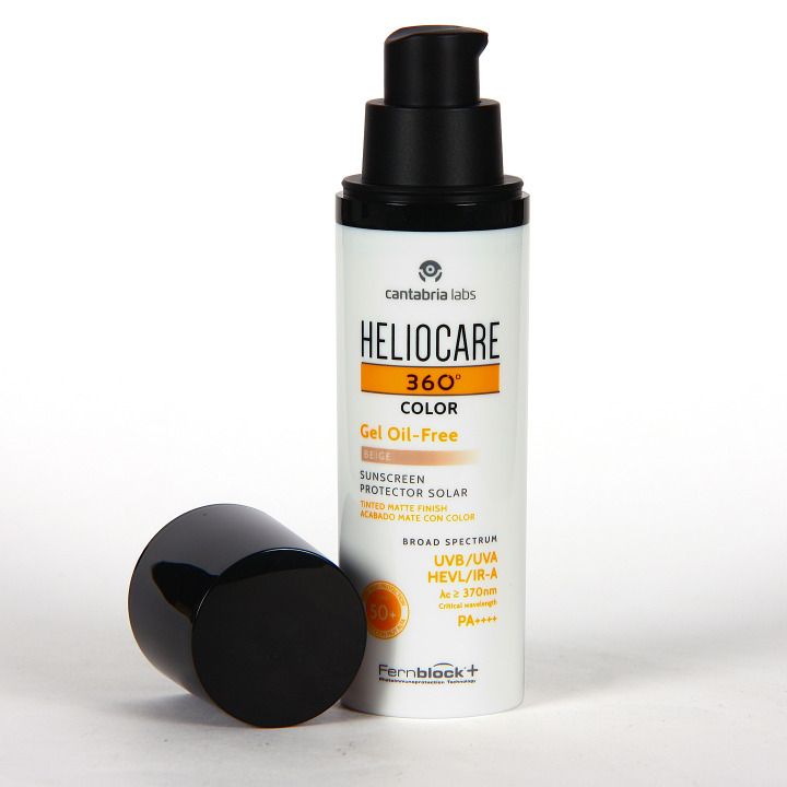 Heliocare 360 Color Gel oil free SPF 50+ Beige 50ml | Farmacia Jiménez