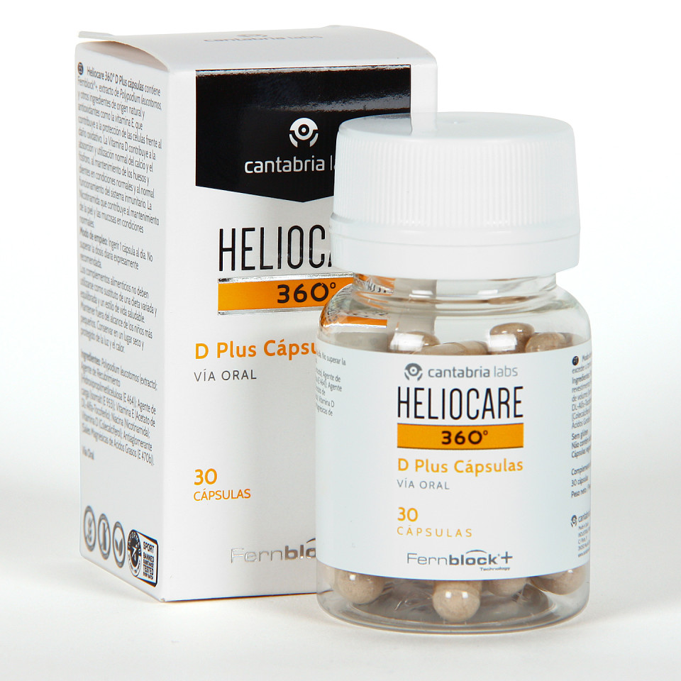 Heliocare 360 D Plus 30 cápsulas | Fotoprotección oral | Farmacia Jiménez