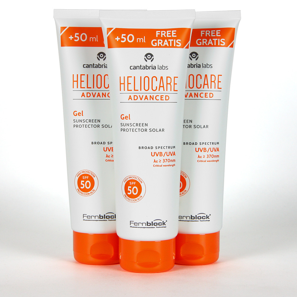 Heliocare Advanced SPF 50 Gel 250ml PACK Triplo | Farmacia Jiménez