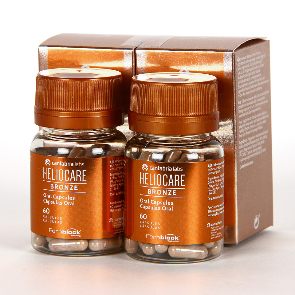 Heliocare Bronze 60 Cápsulas PACK Duplo 20% Descuento | Farmacia Jiménez