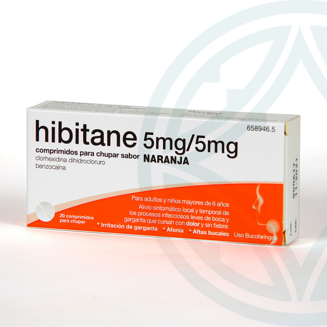 Hibitane Naranja 20 comprimidos para chupar | Farmacia Jiménez