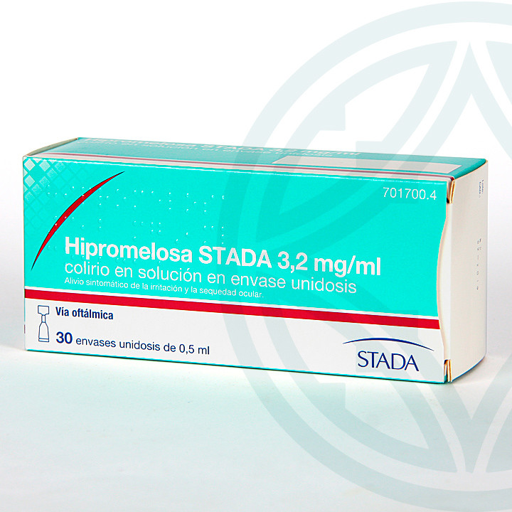Hipromelosa Stada 3,2 mg/ml colirio 30 monodosis | Farmacia Jiménez