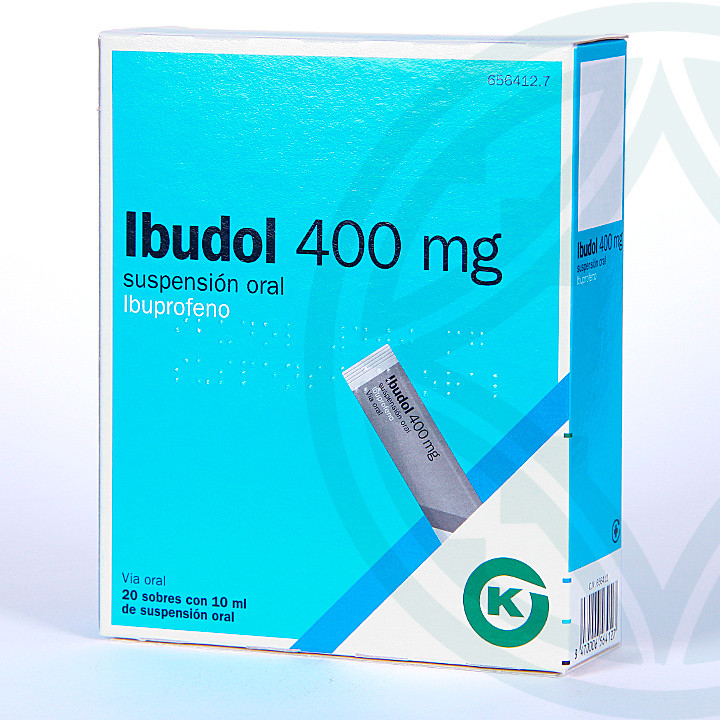 Ibudol 400 mg 20 Sobres suspensión oral 10 ml | Ibuprofeno | Farmacia ...