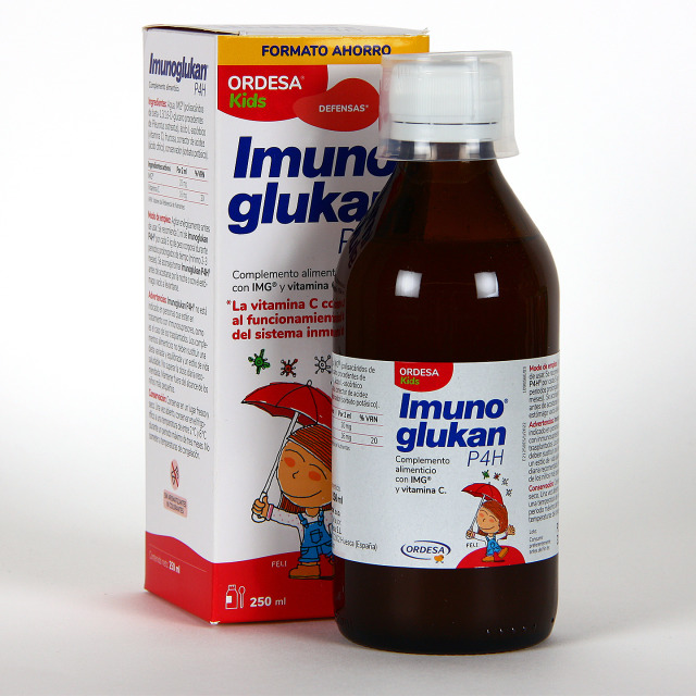 Imunoglukan Kids PH4 Defensas Jarabe 250 ml | Farmacia Jiménez