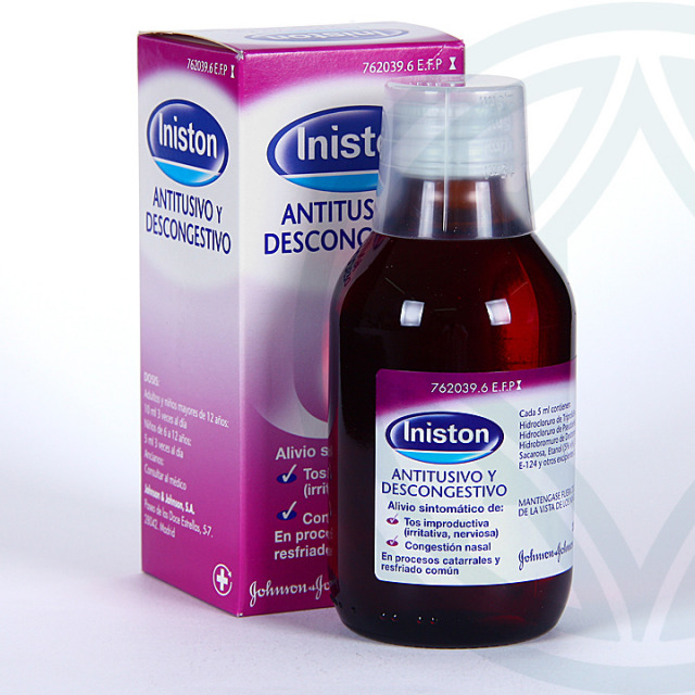 Iniston Antitusivo y Descongestivo jarabe 200 ml | Johnson & Johnson ...