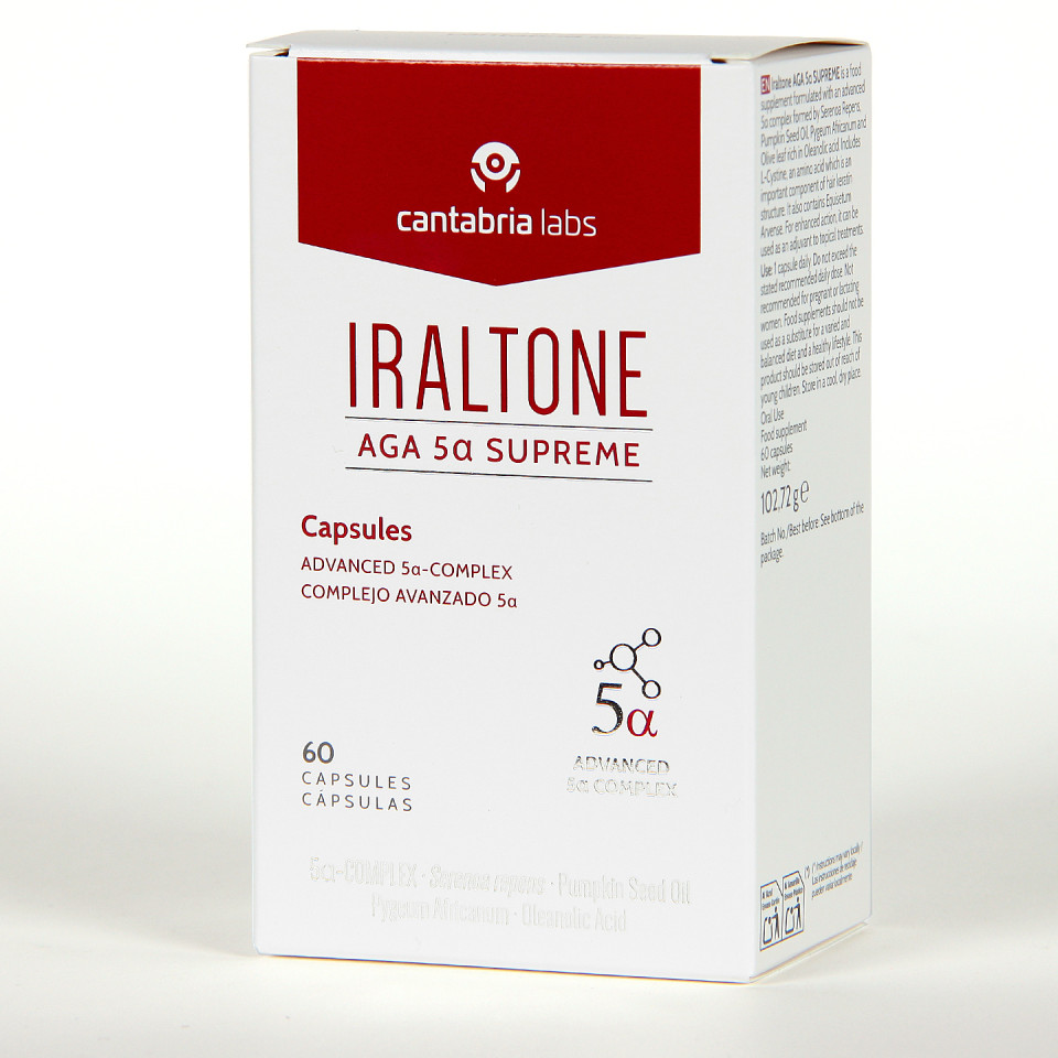 Iraltone AGA 5 Alfa Supreme 60 Cápsulas | Farmacia Jiménez