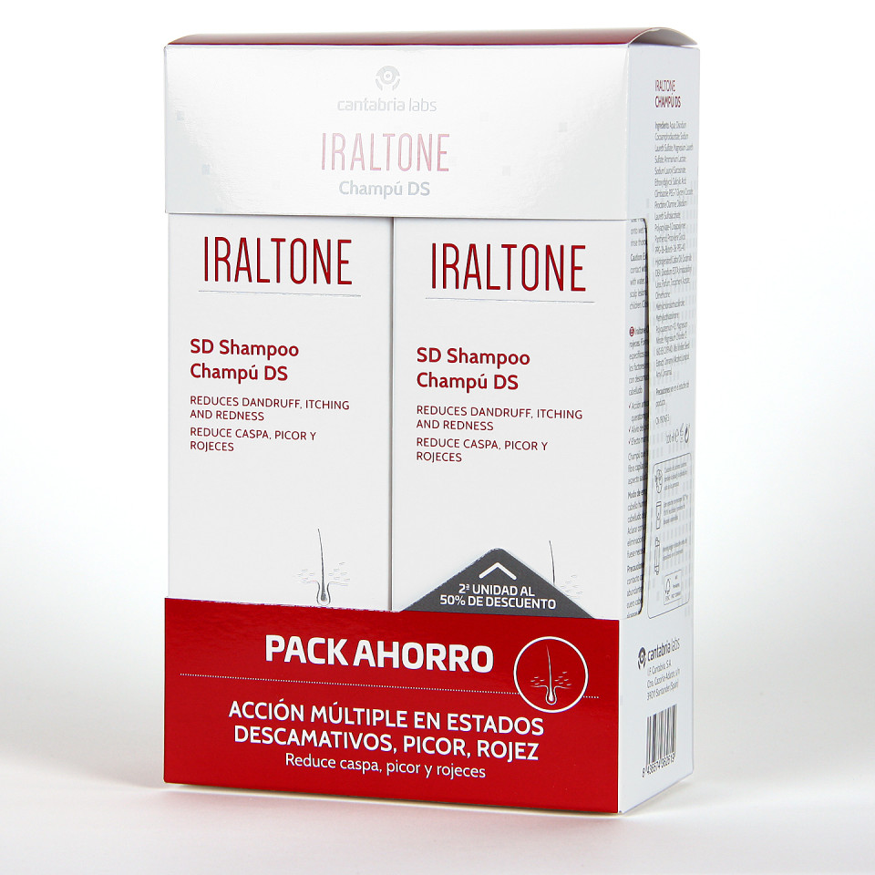 Iraltone DS Champú Pack Duplo 50% segunda unidad | Farmacia Jiménez