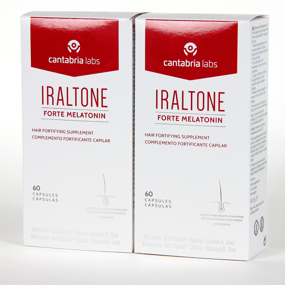 Iraltone Forte Melatonin Pack Duplo 60+60 Cápsulas | Farmacia Jiménez