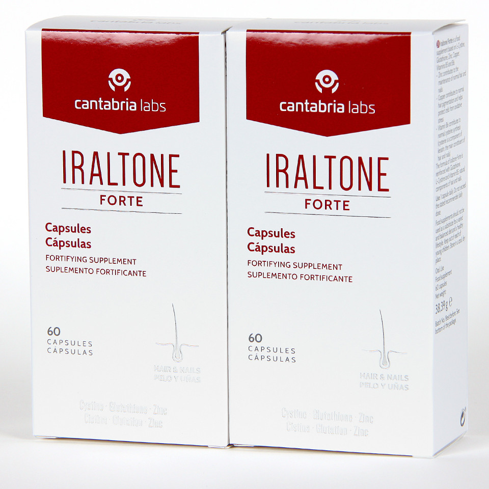 Iraltone Forte - Pack Duplo 120 cápsulas - Tratamiento Anticaída ...