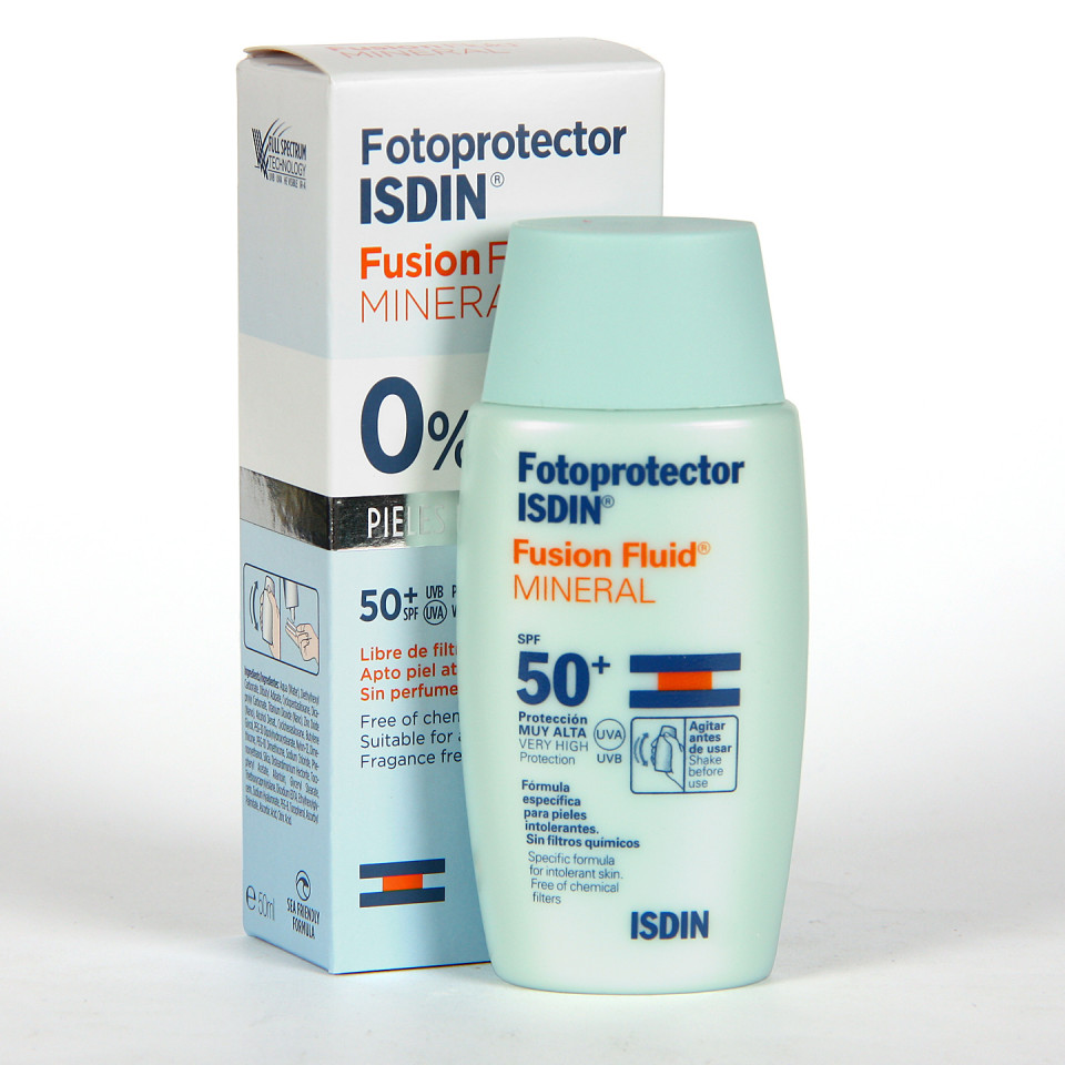 Isdin Fotoprotector Fusion Fluid Mineral SPF 50+ 50ml | Farmacia Jiménez