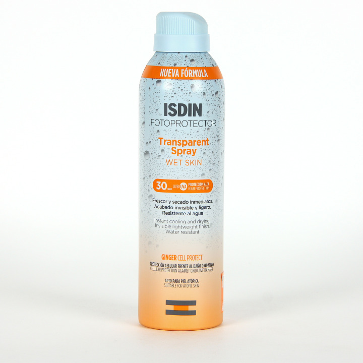 Isdin Fotoprotector Transparent Spray Wet Skin SPF 30 250ml | Farmacia ...