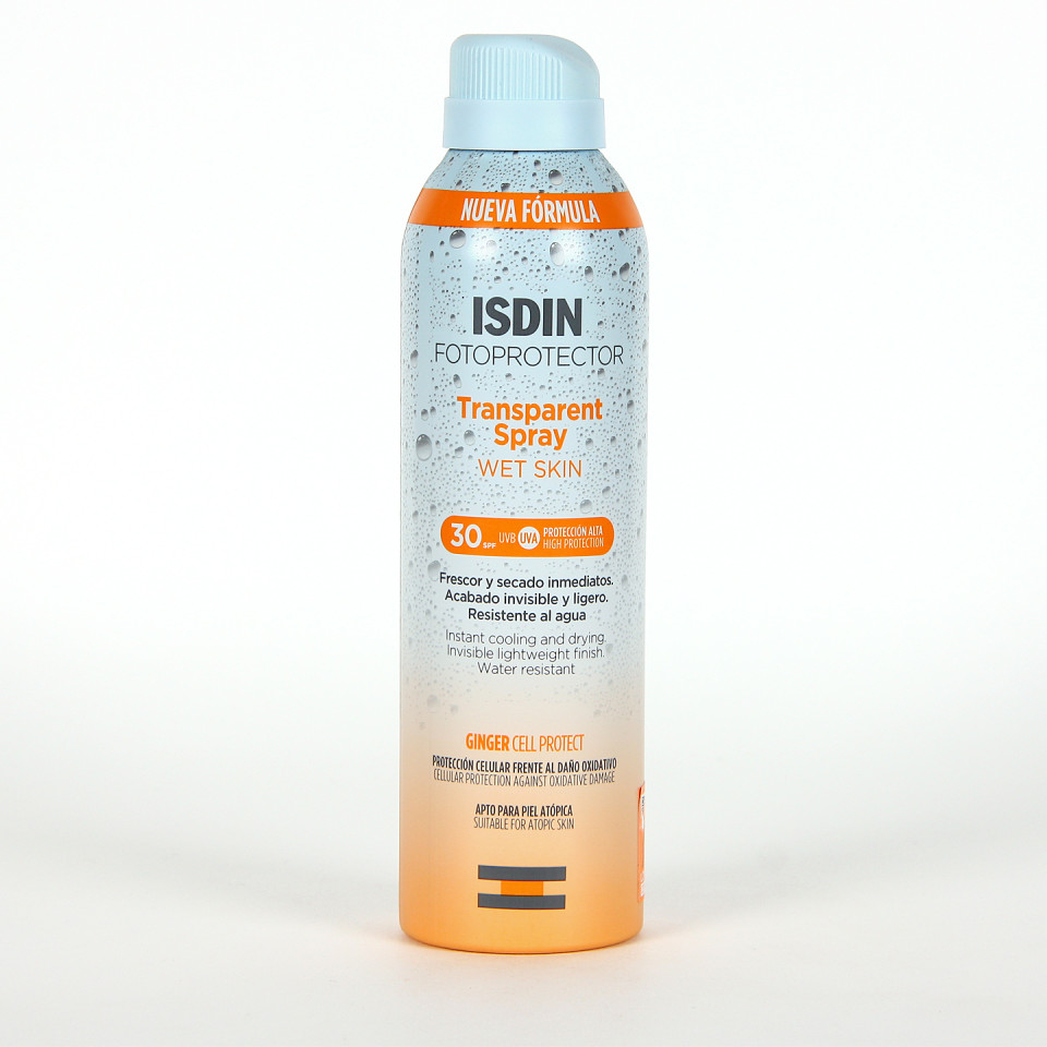 Isdin Fotoprotector Transparent Spray Wet Skin SPF 30 250ml | Farmacia ...