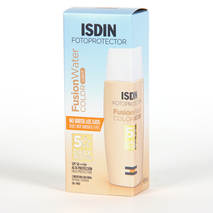 ISDIN Fusion Water Light Color Fotoprotector SPF50 50ml | Farmacia Jiménez