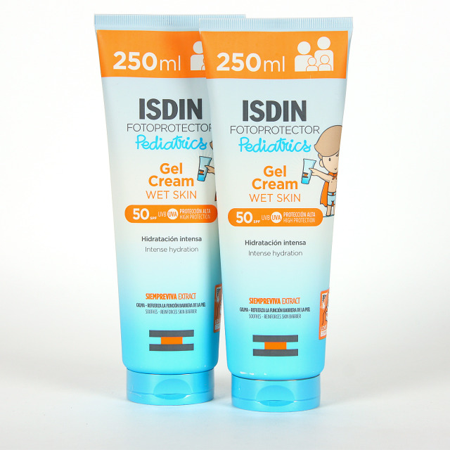 Isdin PACK Duplo Fotoprotector Pediatrics Gel-crema SPF 50+ 20% ...