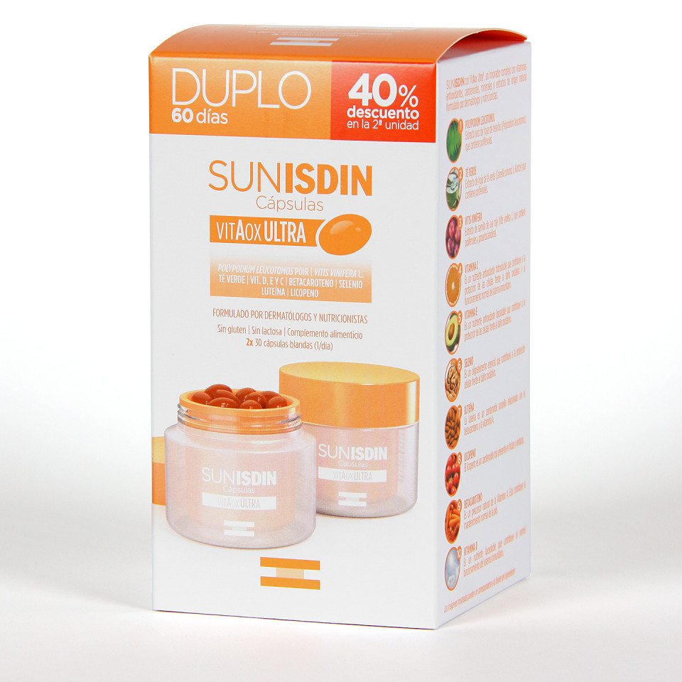 Isdin SunIsdin VitaOx Ultra10 cápsulas Pack Duplo | Farmacia Jiménez