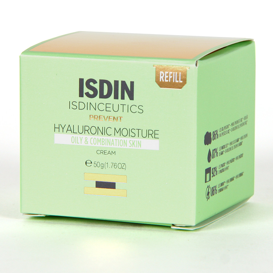 Isdinceutics Hyaluronic Moisture Oil & Combination Skin Recarga Crema ...