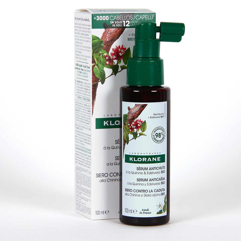 Klorane Capilar Serum a la Quinina y Edelweiss 100 ml | Farmacia Jiménez