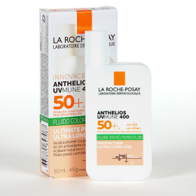 La Roche Posay Anthelios UVMUNE 400 Fluido Color Oil Control SPF 50+ 50ml | Farmacia Jiménez