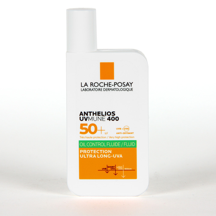 La Roche Posay Anthelios UVMUNE 400 Fluido Oil Control SPF 50+ 50ml | Farmacia Jiménez