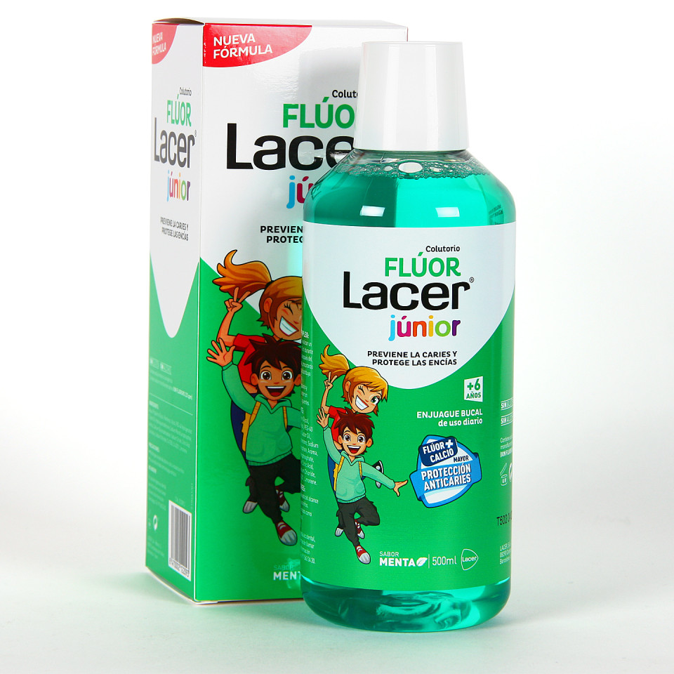 Lacer Junior Colutorio sabor menta 500 ml | Farmacia Jiménez